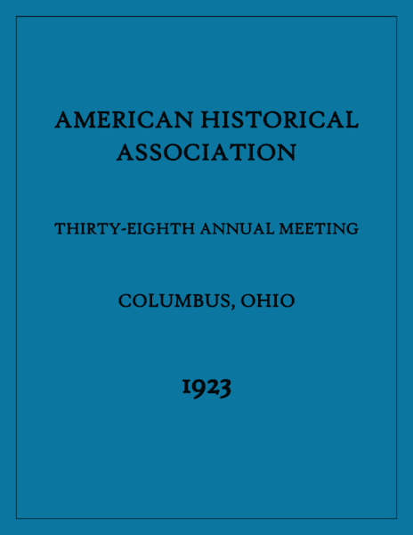 1923 Annual Meeting – AHA