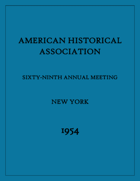 1954 Annual Meeting – AHA