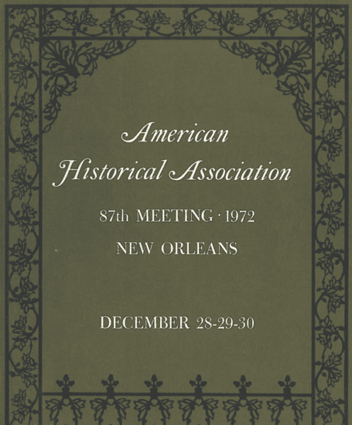 1972 Annual Meeting – AHA