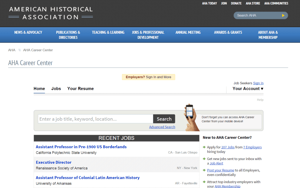 Introducing the AHA Career Center – AHA