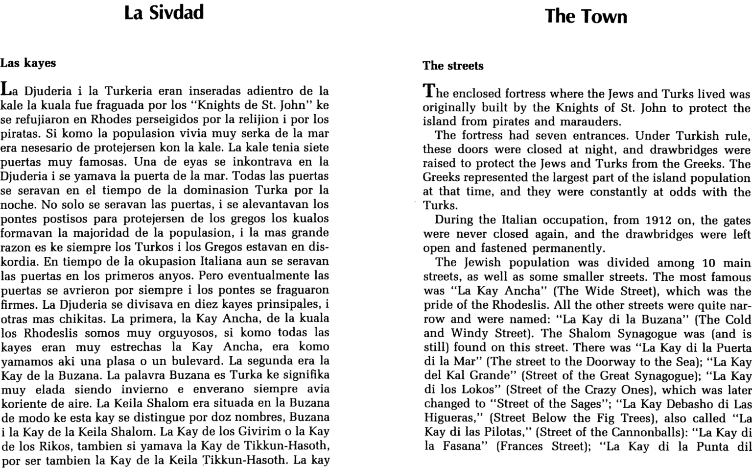 The Ladino Language – AHA